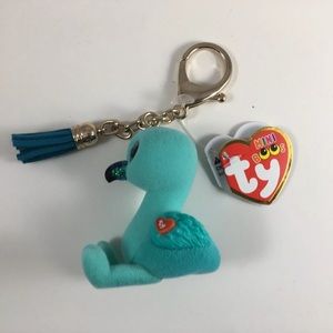 Accessories | Ty Flamingo Beanie Boos Keychain New | Poshmark